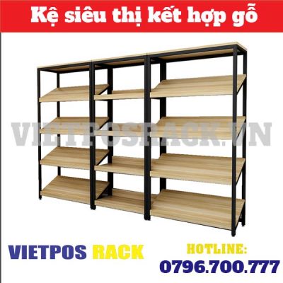 Wooden Retail Display Shelves - Việt POS Rack