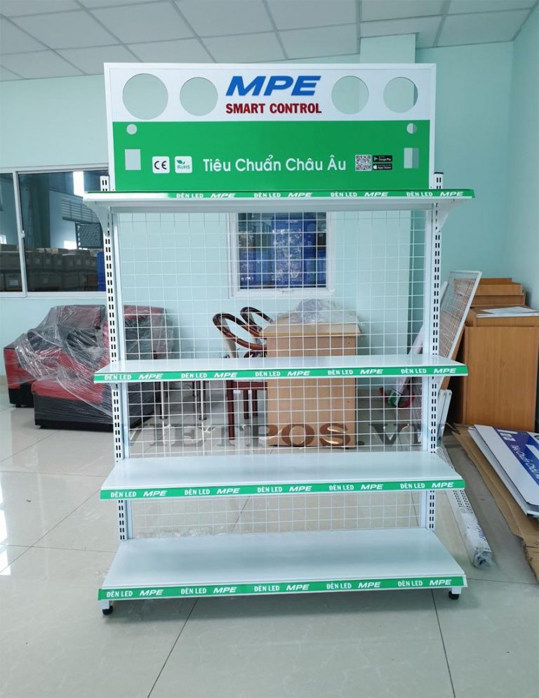MDF Brand Identity Shelves - Việt POS Rack
