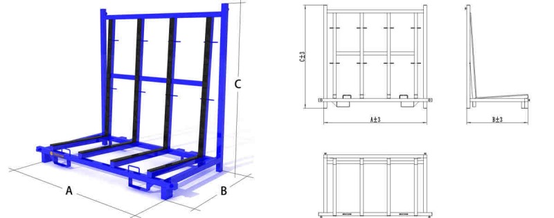 Glass Transport Rack - Kệ Kho & Pallet Chất Lượng | VietP...