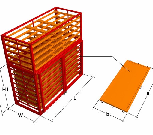 Rack plate glass storage racks - Việt POS Rack