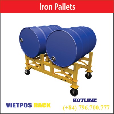Mobile oil drum rack - Việt POS Rack