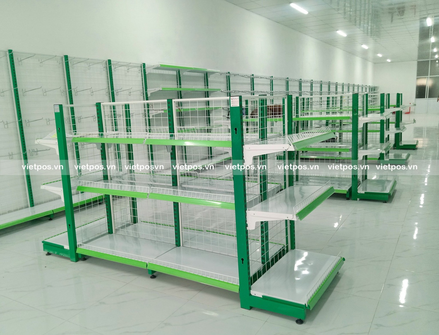 Factory manufacturing custom shelves in Vietnam - Việt POS Rack