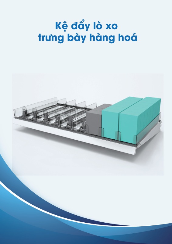 Spring Loaded Slow Feed Shelf Pusher System - VPOS-SP-H-02 - Việt POS Rack