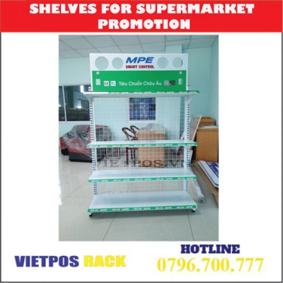 MDF Brand Identity Shelves - Việt POS Rack