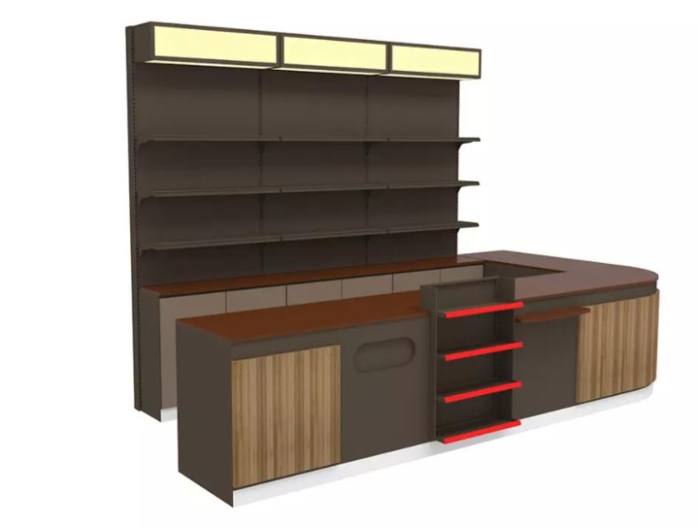 Supermarket checkout counter, grocery store | VietPOS Rack