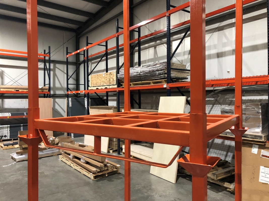 Stacking Rack with Steel Fork Runners | VietPOS Rack