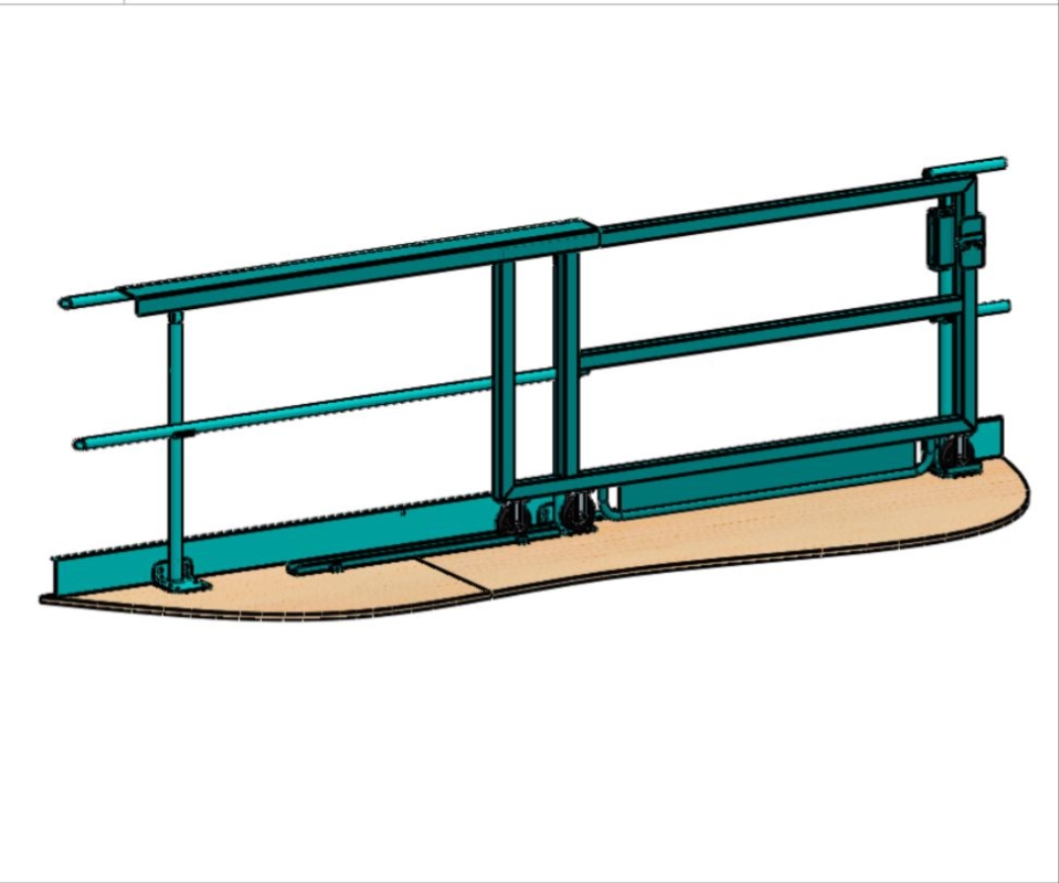 Handrail Sliding Gate - Việt POS Rack