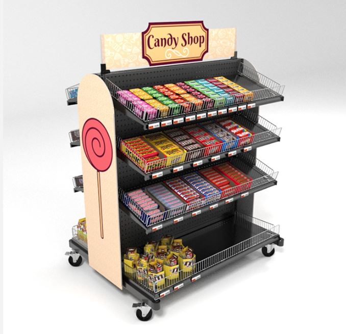 Popular Candy Display Stand Models for Brands Today - Việt POS Rack