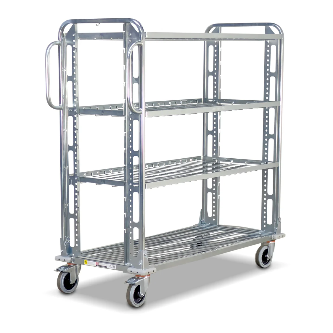 3-Shelf Adjustable Platform Trolley – Model VPR-TT-3AS - Việt POS Rack